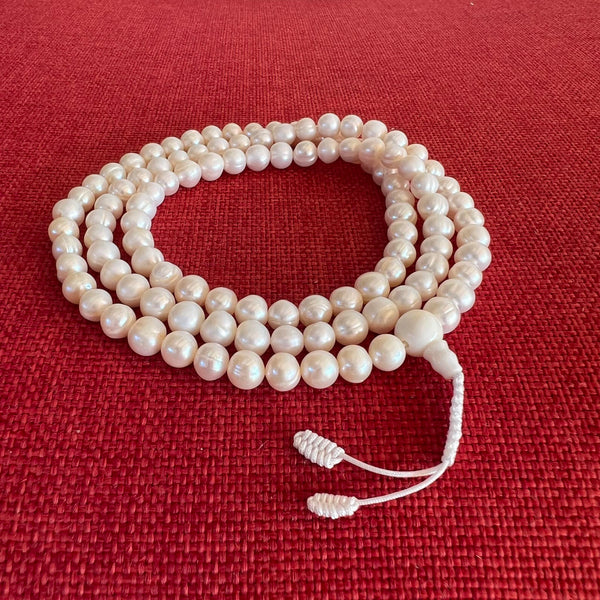 Pearl Mala 8mm - Jalu Jems - Buddhist Supplies Australia