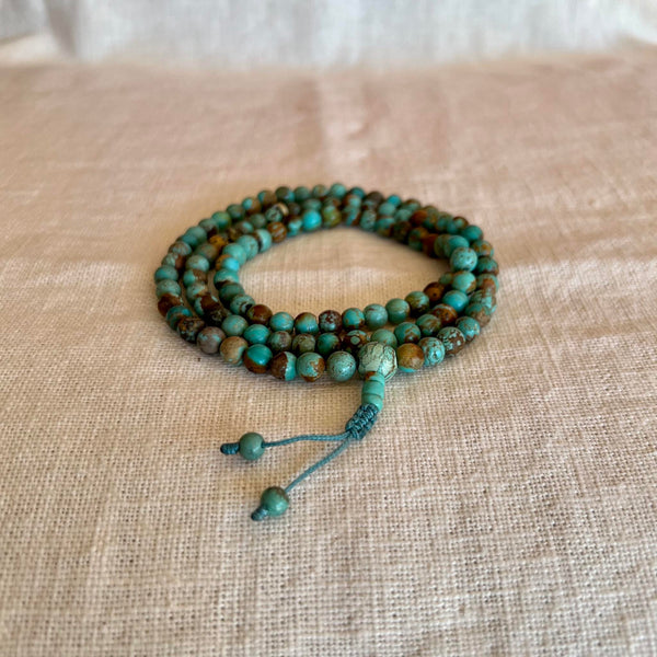 Turquoise Mala 7mm - Jalu Jems - Buddhist Supplies Australia