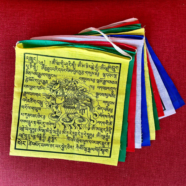 100% Cotton Prayer Flags - 2.2m span - Jalu Jems - Buddhist Supplies ...