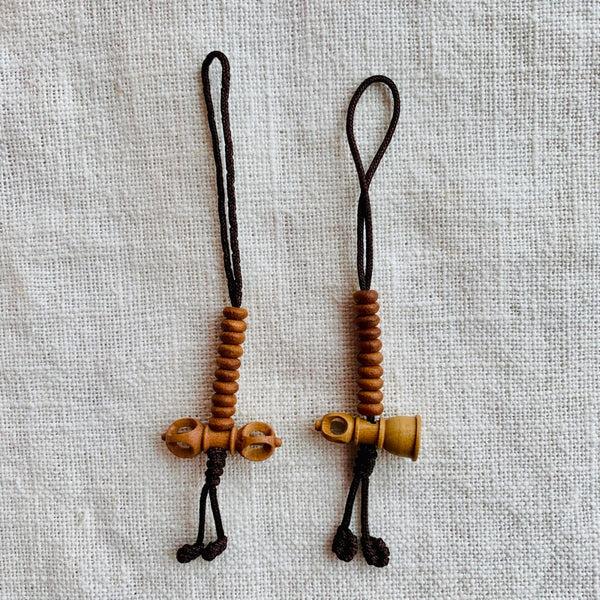 Sandalwood Mala Counters 6mm, brown string - Jalu Jems - Buddhist ...