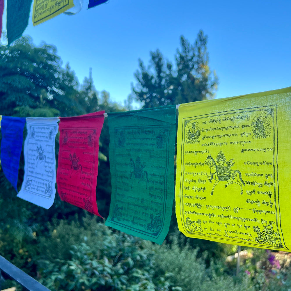 100 Cotton Windhorse Prayer Flags Jalu Jems Buddhist Supplies