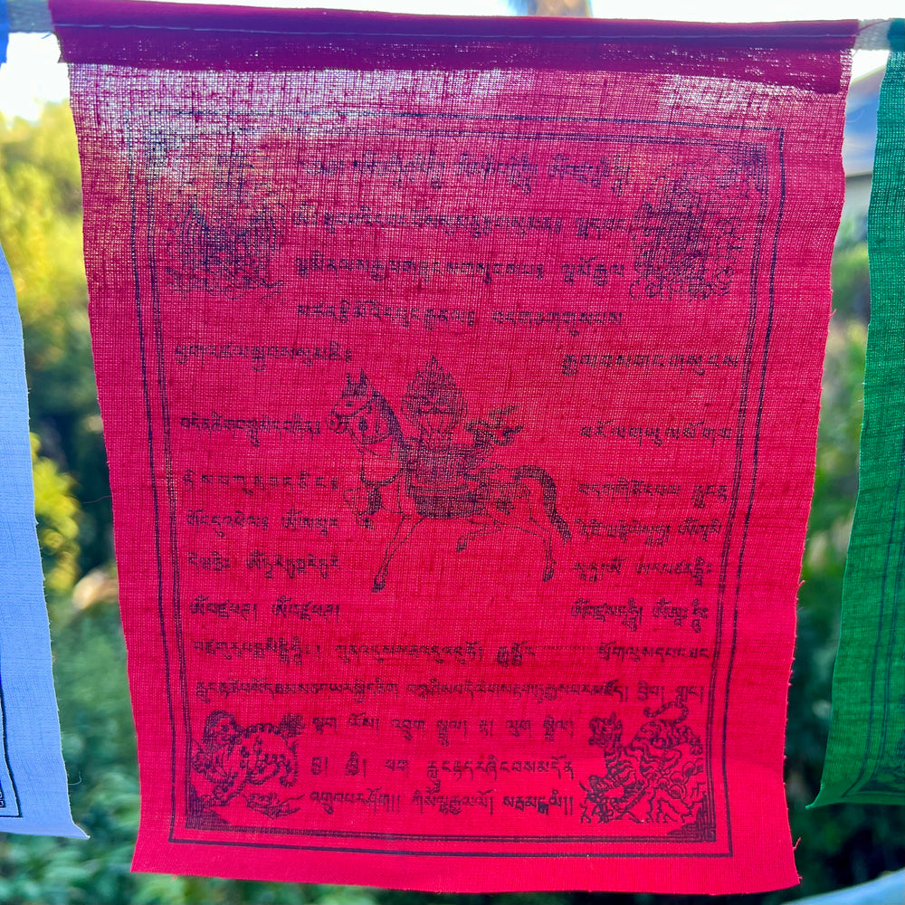 100 Cotton Windhorse Prayer Flags Jalu Jems Buddhist Supplies