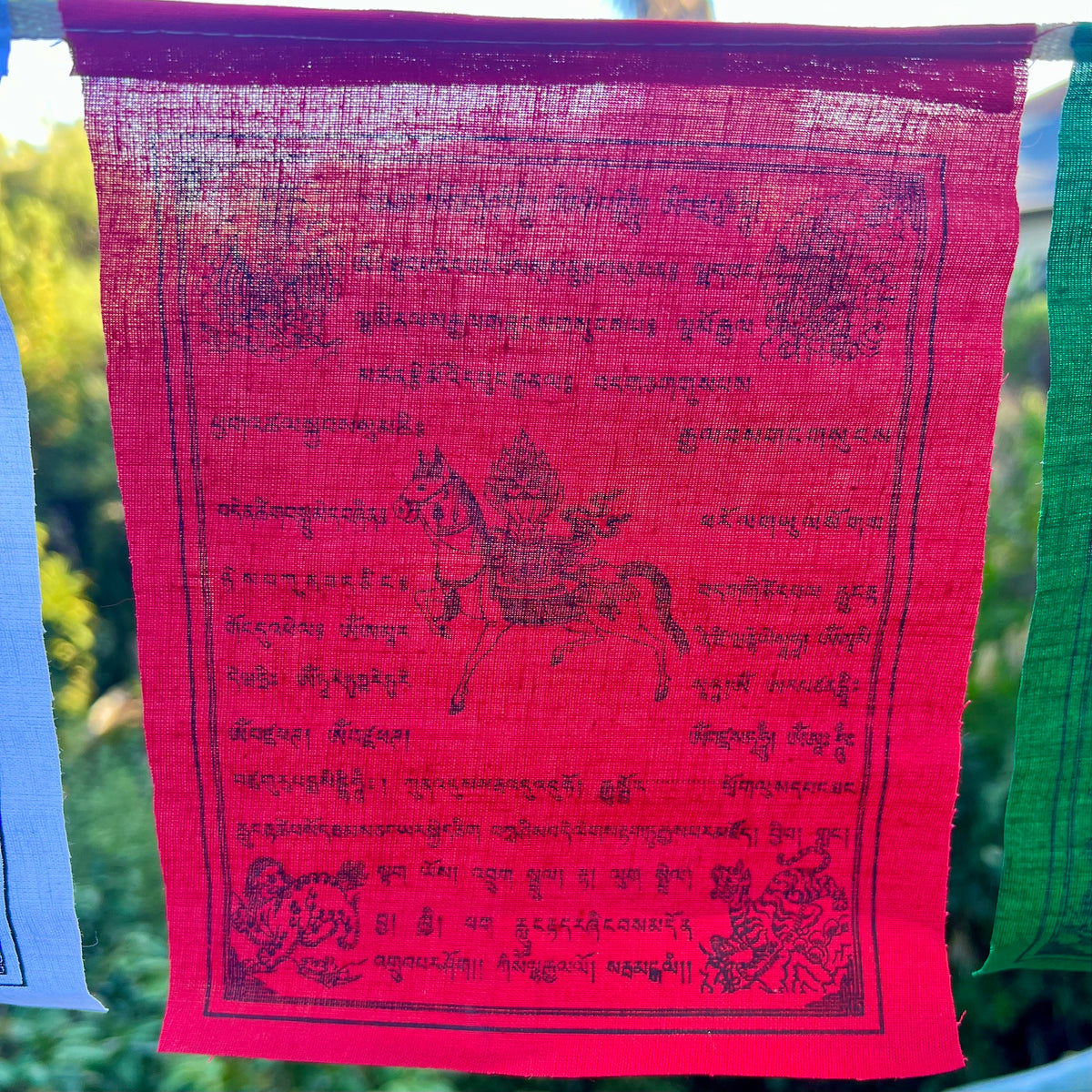 100% Cotton Windhorse Prayer Flags - Jalu Jems - Buddhist Supplies ...