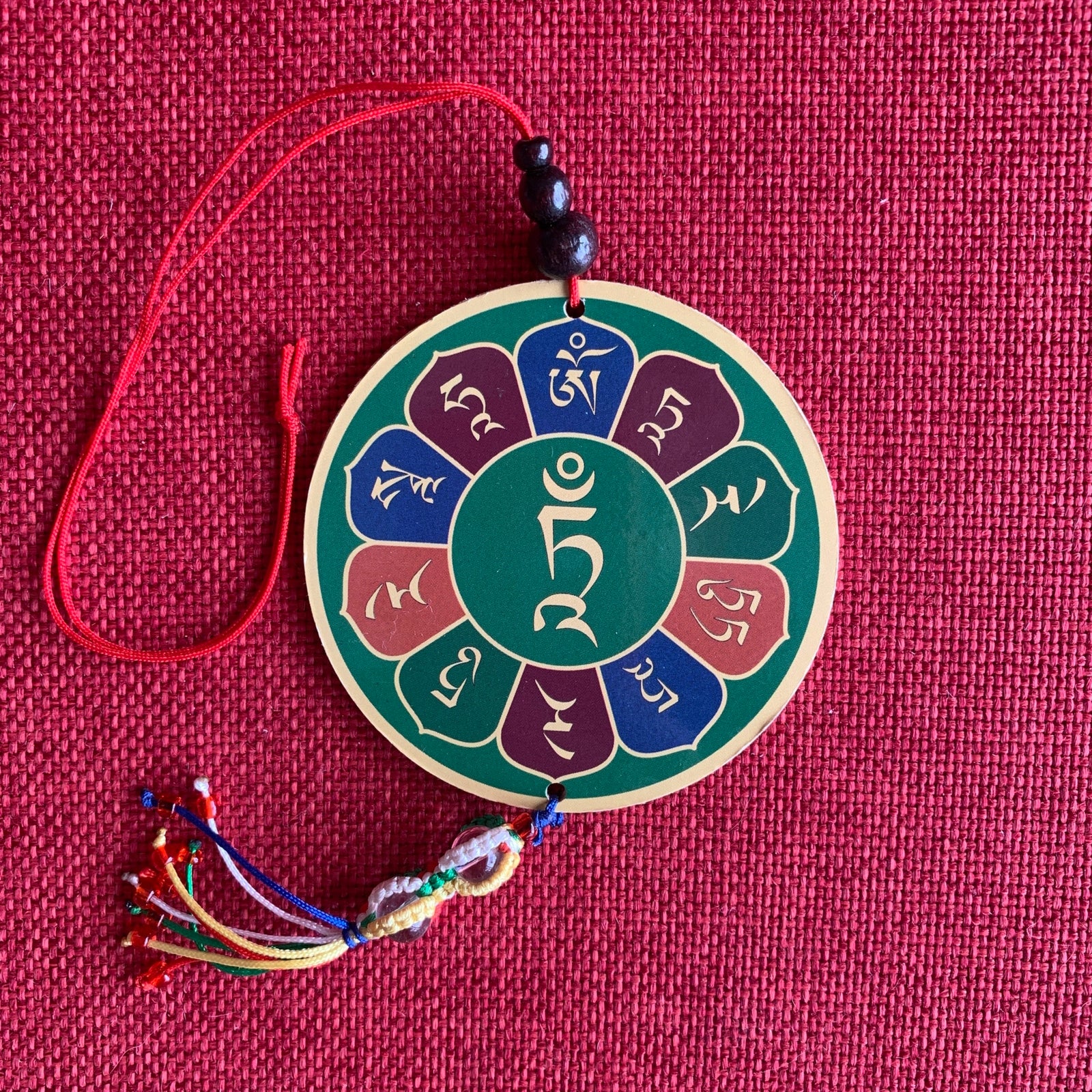 Wooden Hanging Discs - Jalu Jems - Buddhist Supplies Australia