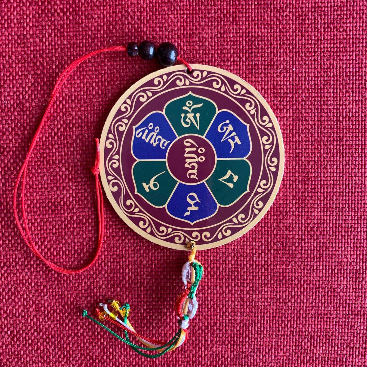 Wooden Hanging Discs - Jalu Jems - Buddhist Supplies Australia